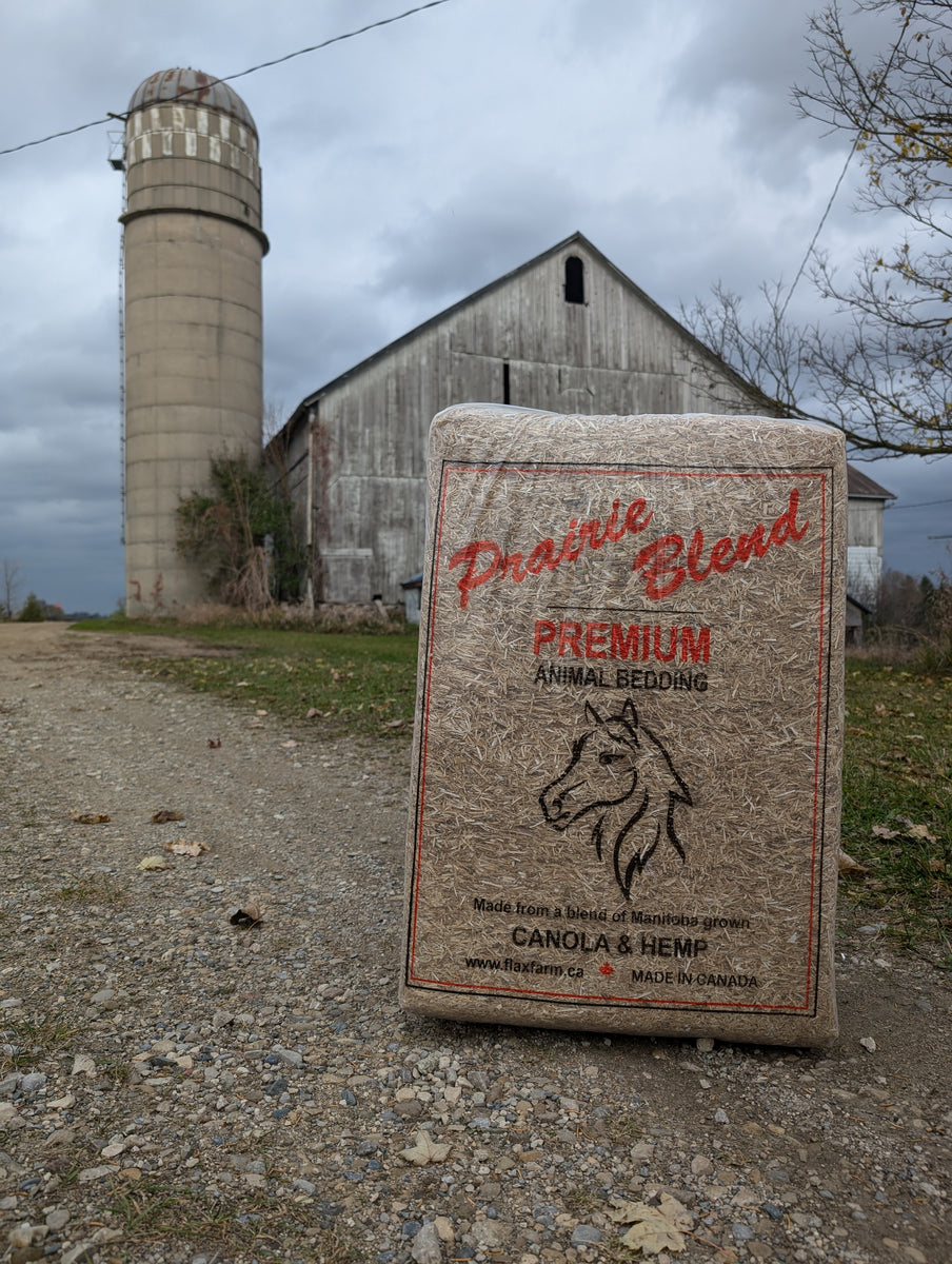 Canola & Hemp Bedding Bales - Product of Canada